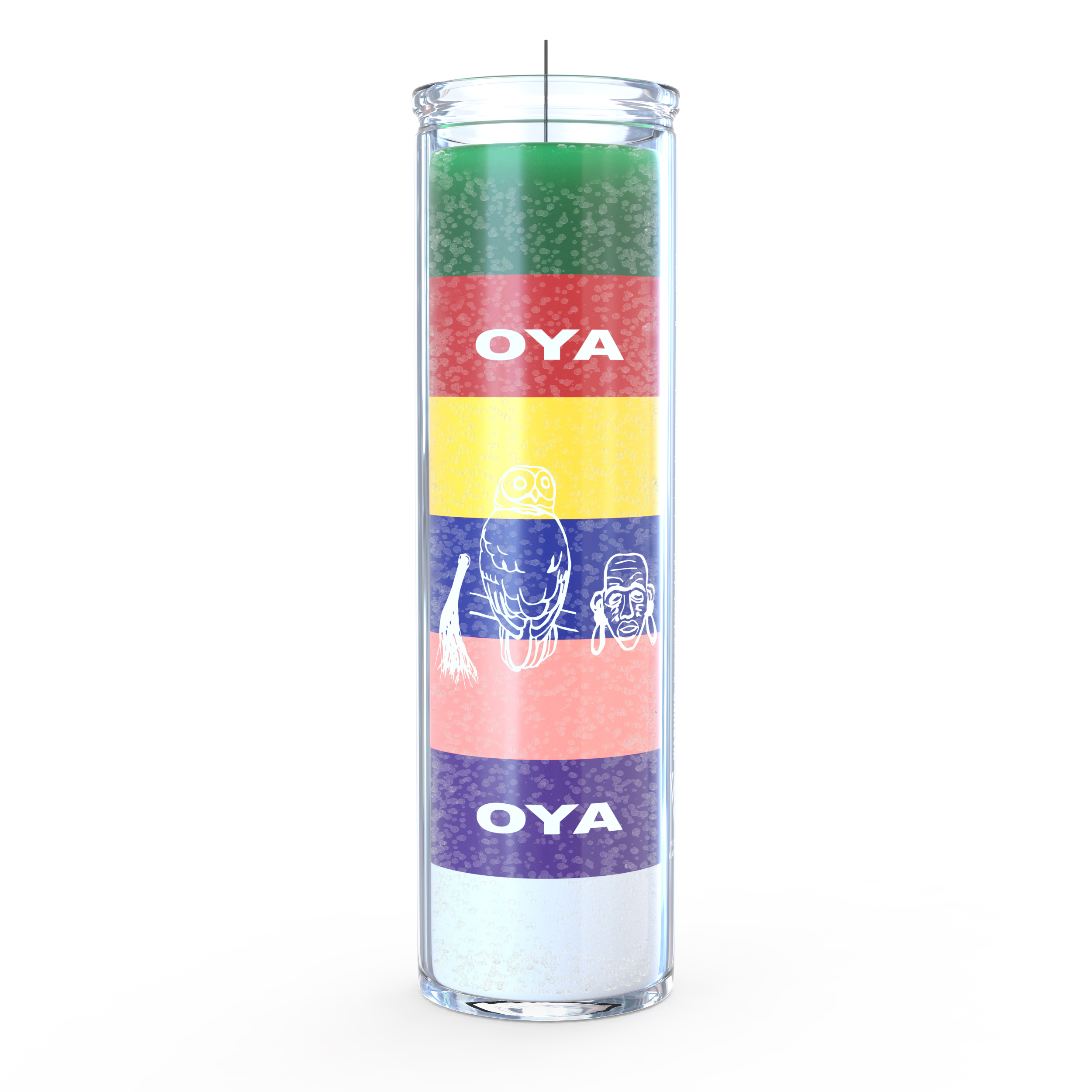 Orisha-Oya 7 Day Candle, 7 Color