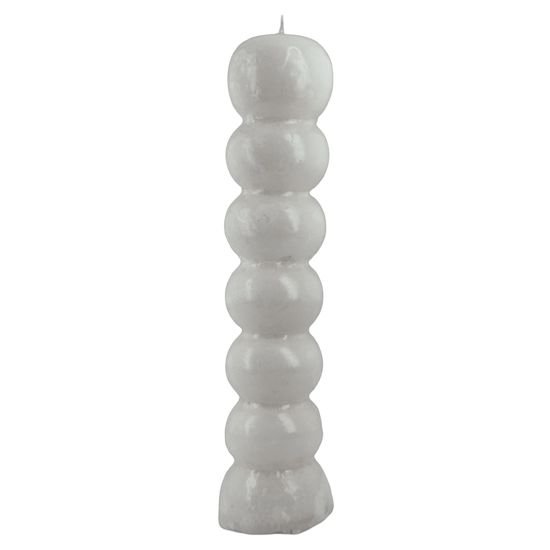 7 Knob Candles - White, Each