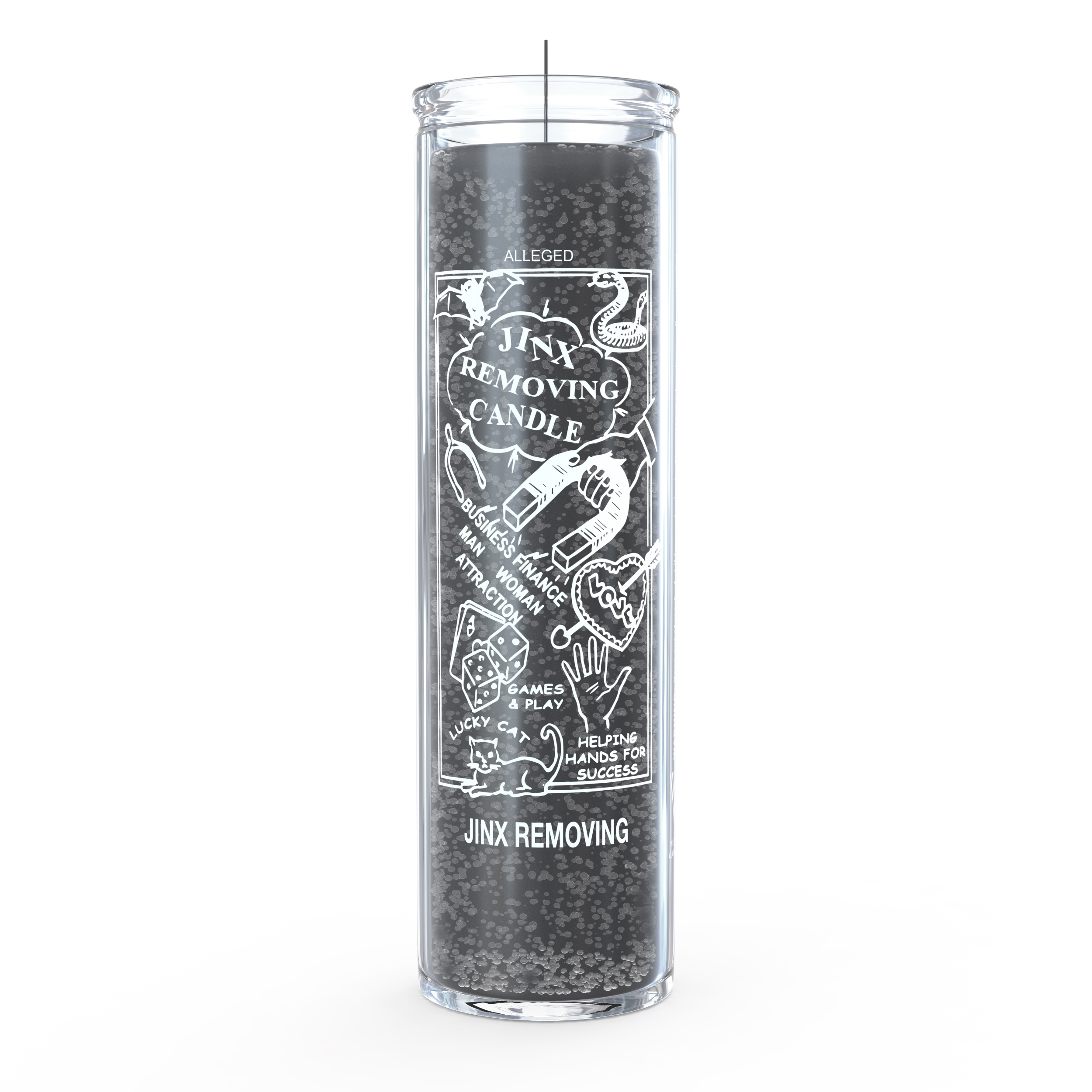 Jinx Removing 7 Day Candle, Black