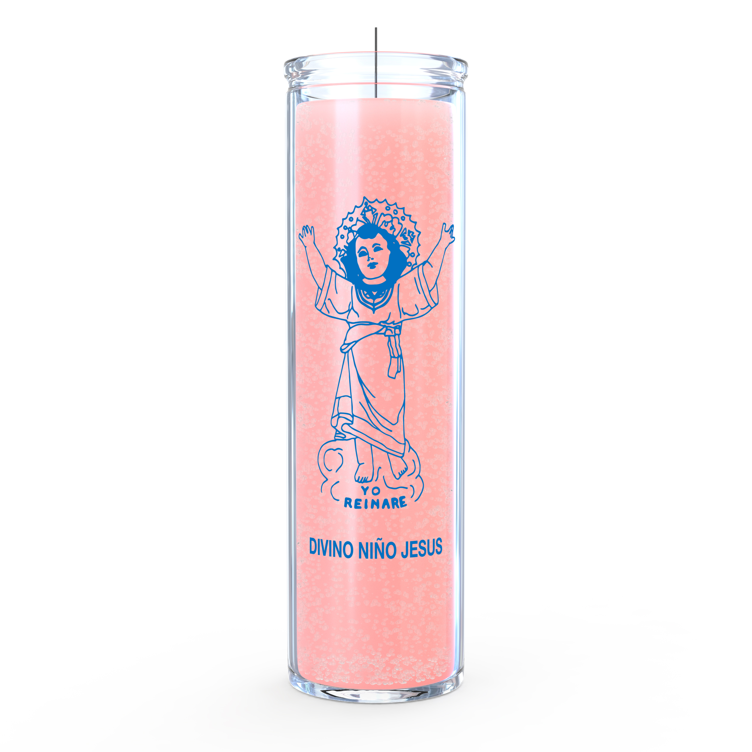 Divine Child Jesus 7 Day Candle, Pink