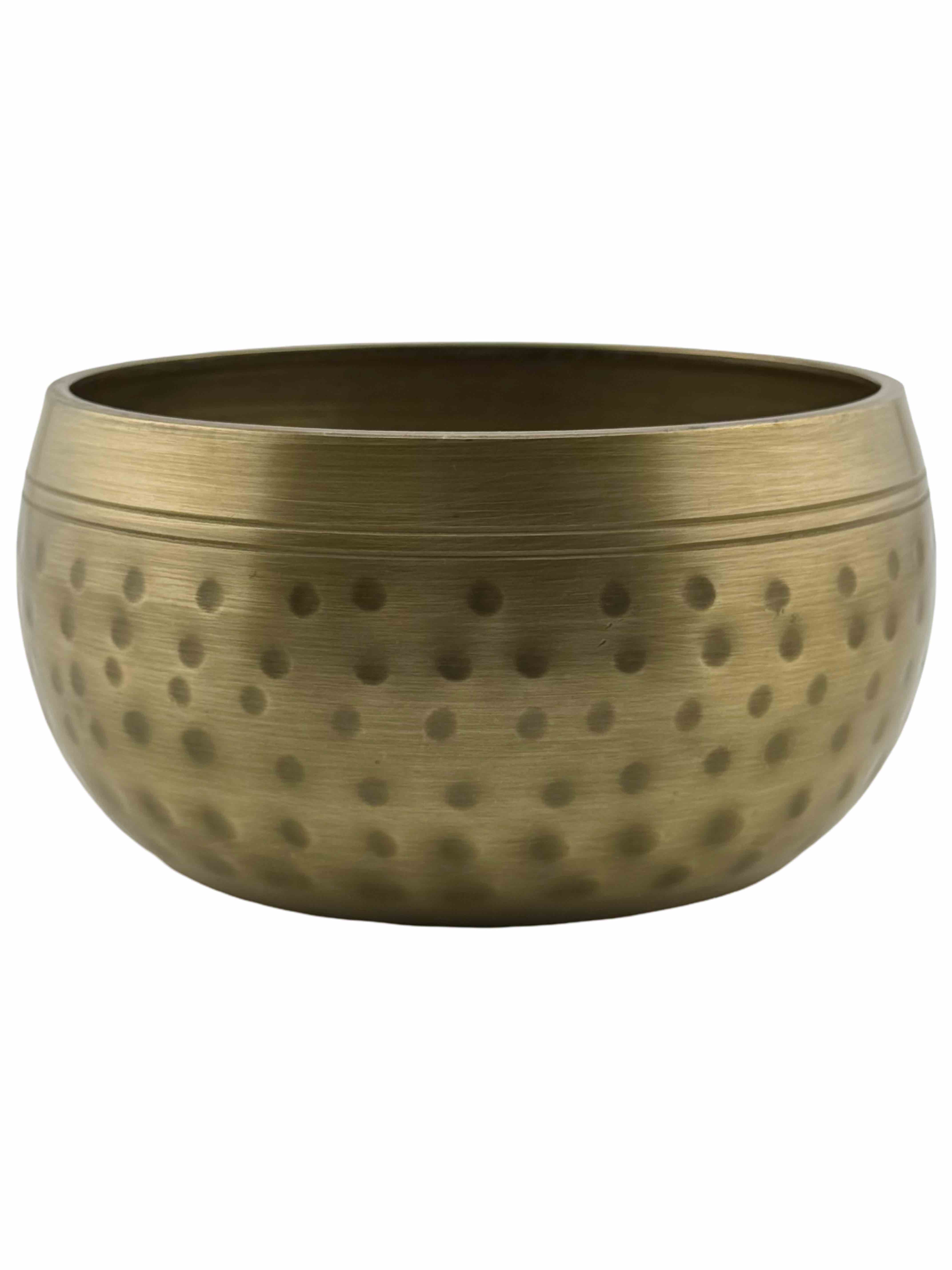 Dual Tone Singing Bowl, Hammered, 5.5"D