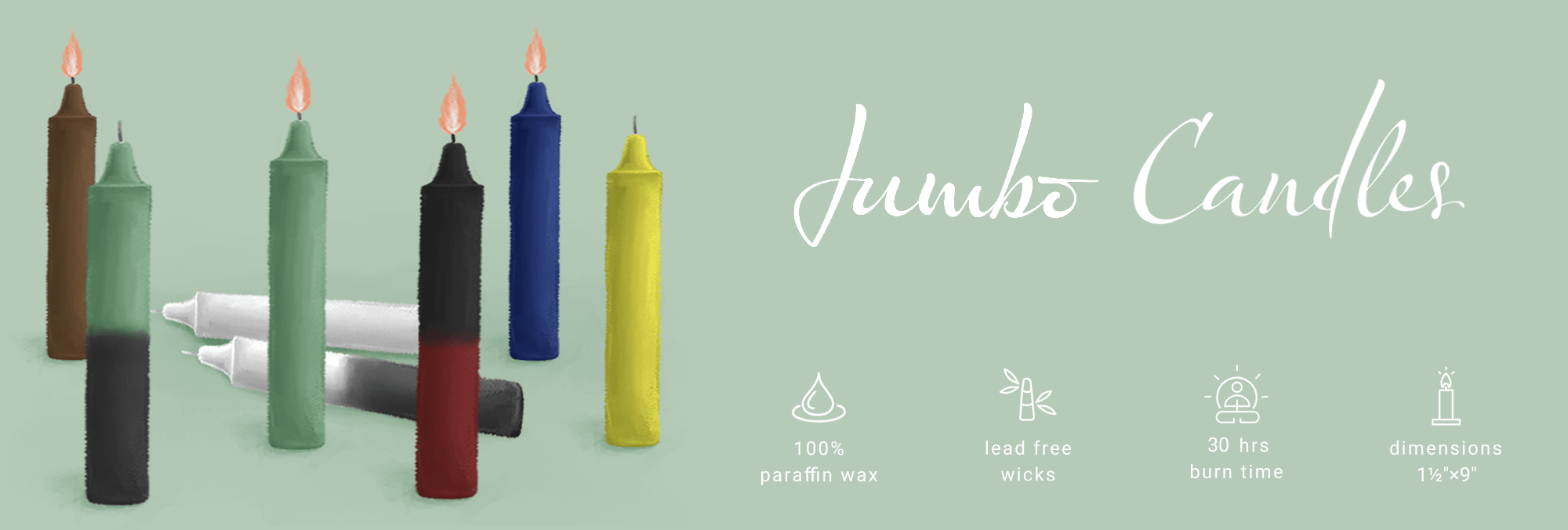 Jumbo Candles | Atlanta Candles & Incense