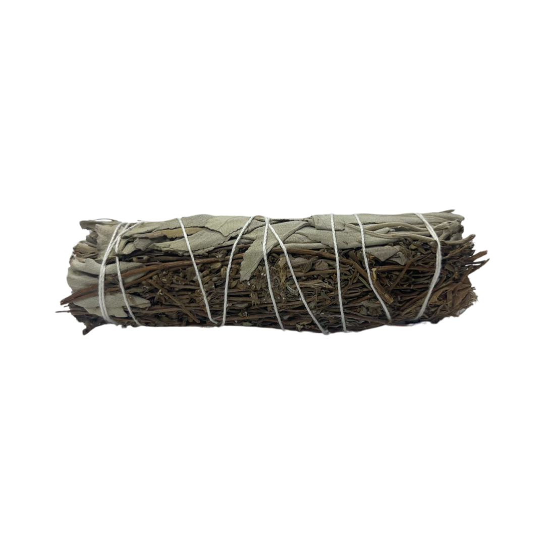 White Sage & Thyme Smudge Stick - Small 4"