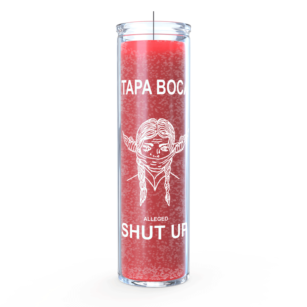Shut Up 7 Day Candle, Red
