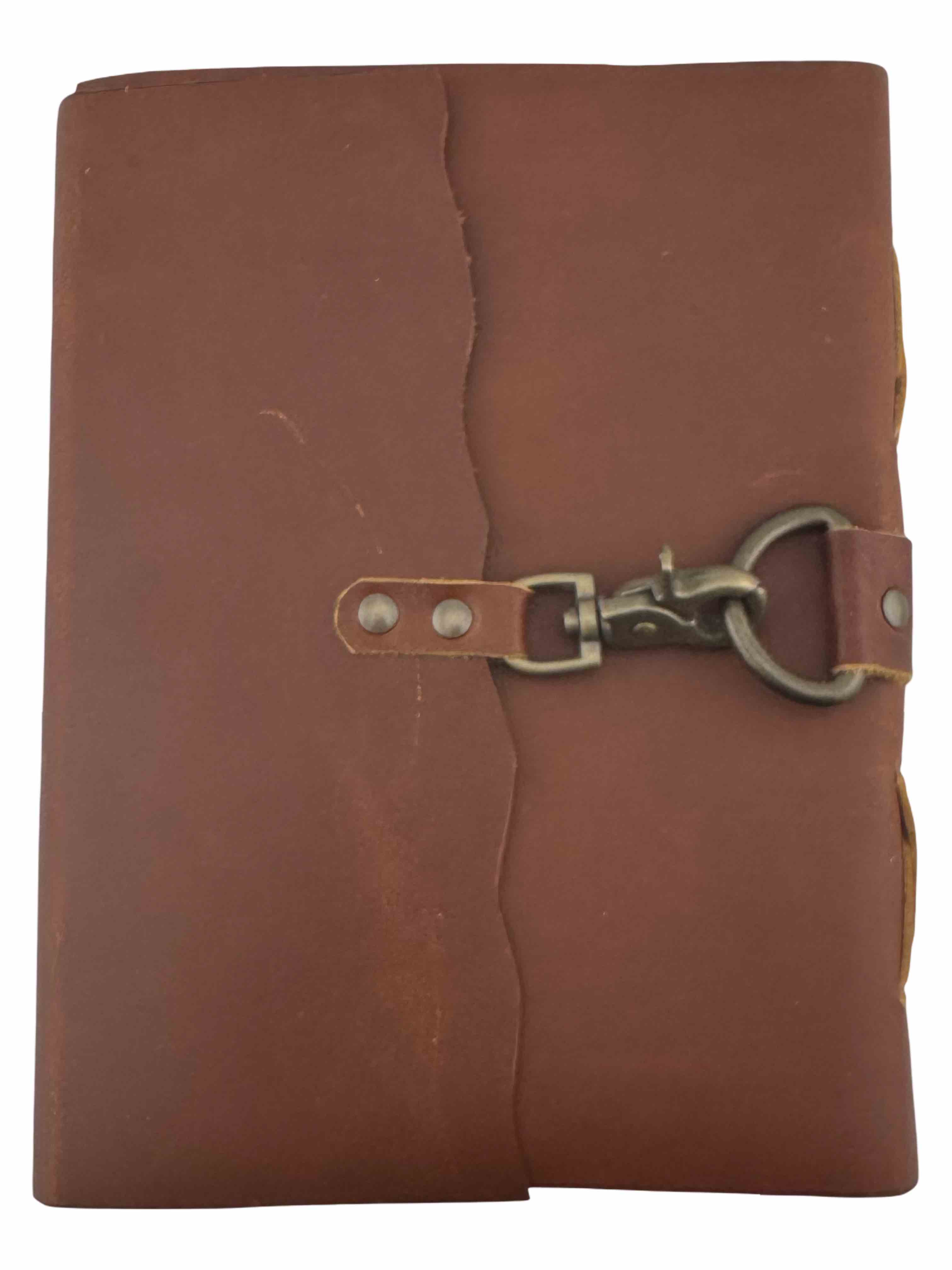 Atlanta Candles & Incense: Leather Journal - Vintage with Hook Closure 5x7