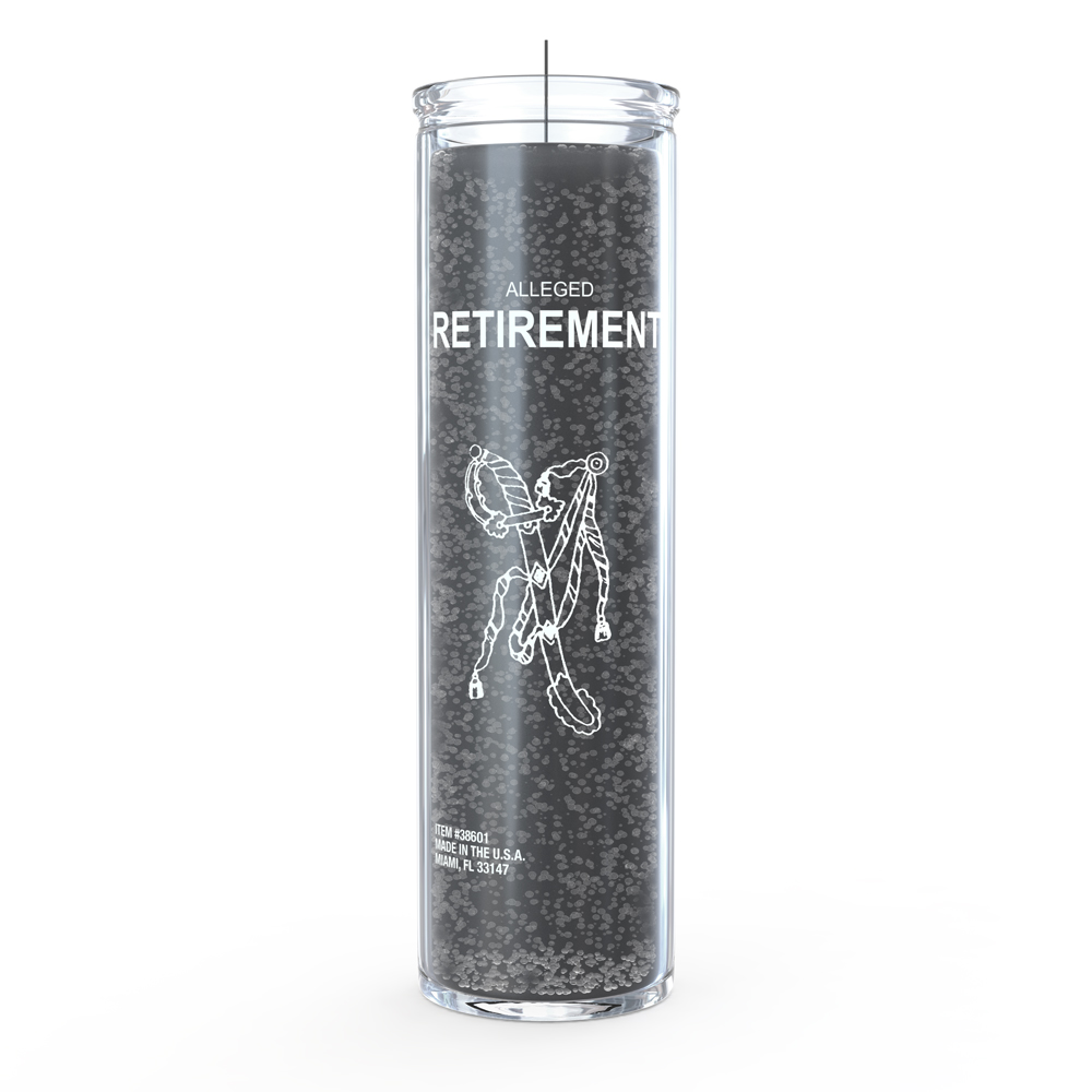 Retirement 7 Day Candle, Black
