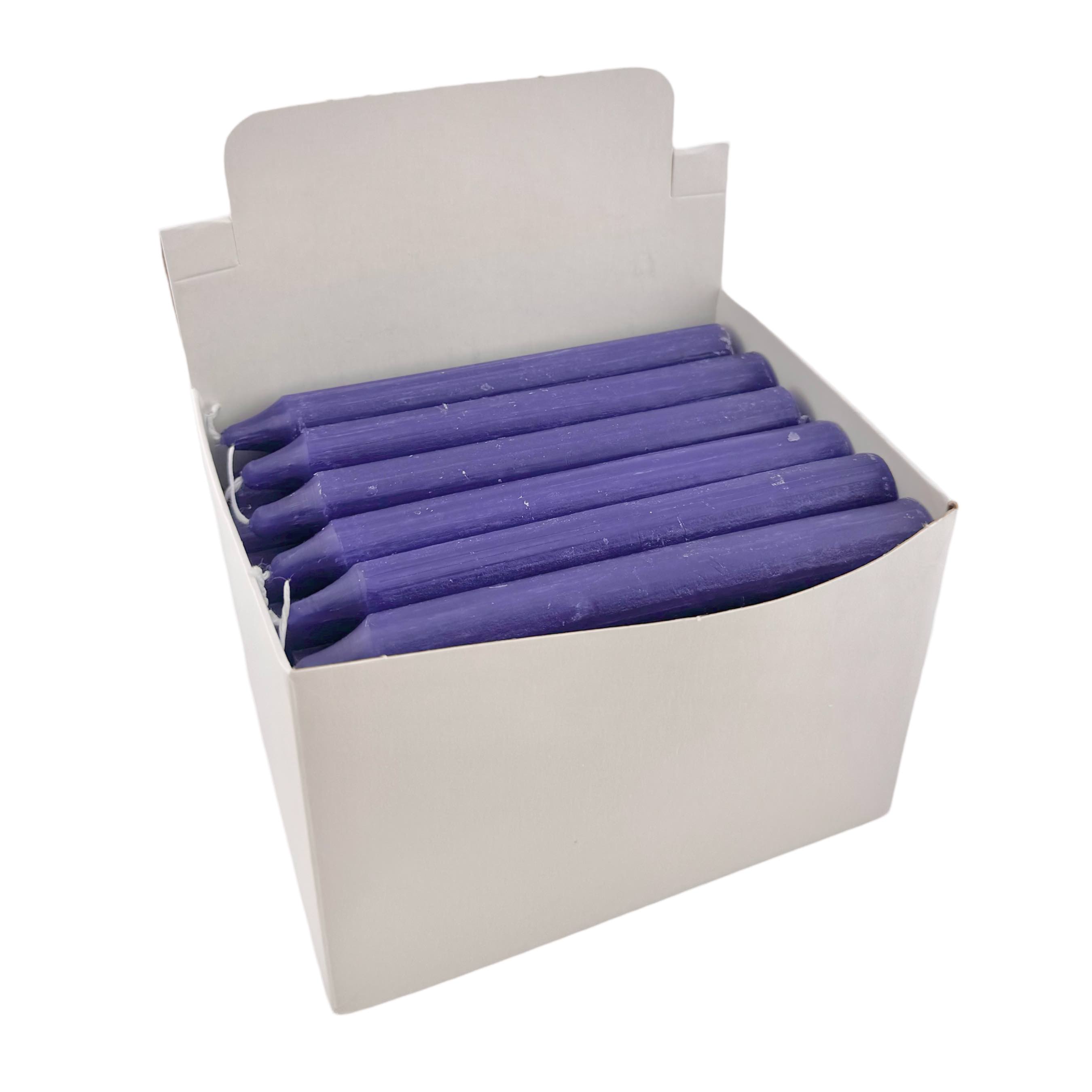 Purple Generic Household Candles - Display Box of 36