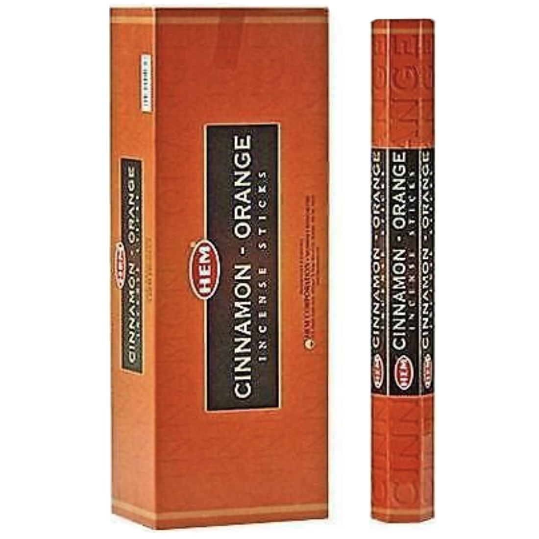 Cinnamon Orange Incense Sticks, Hex Pack - 6 Boxes of 20 Sticks (120 ...