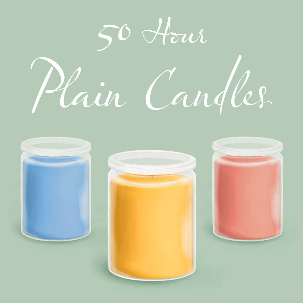 50 Hour Plain Candles | Atlanta Candles & Incense