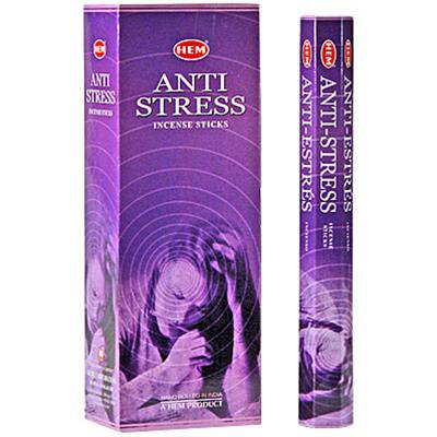 Anti Stress Incense Sticks, Hex Pack - 6 Boxes of 20 Sticks (120 Sticks)