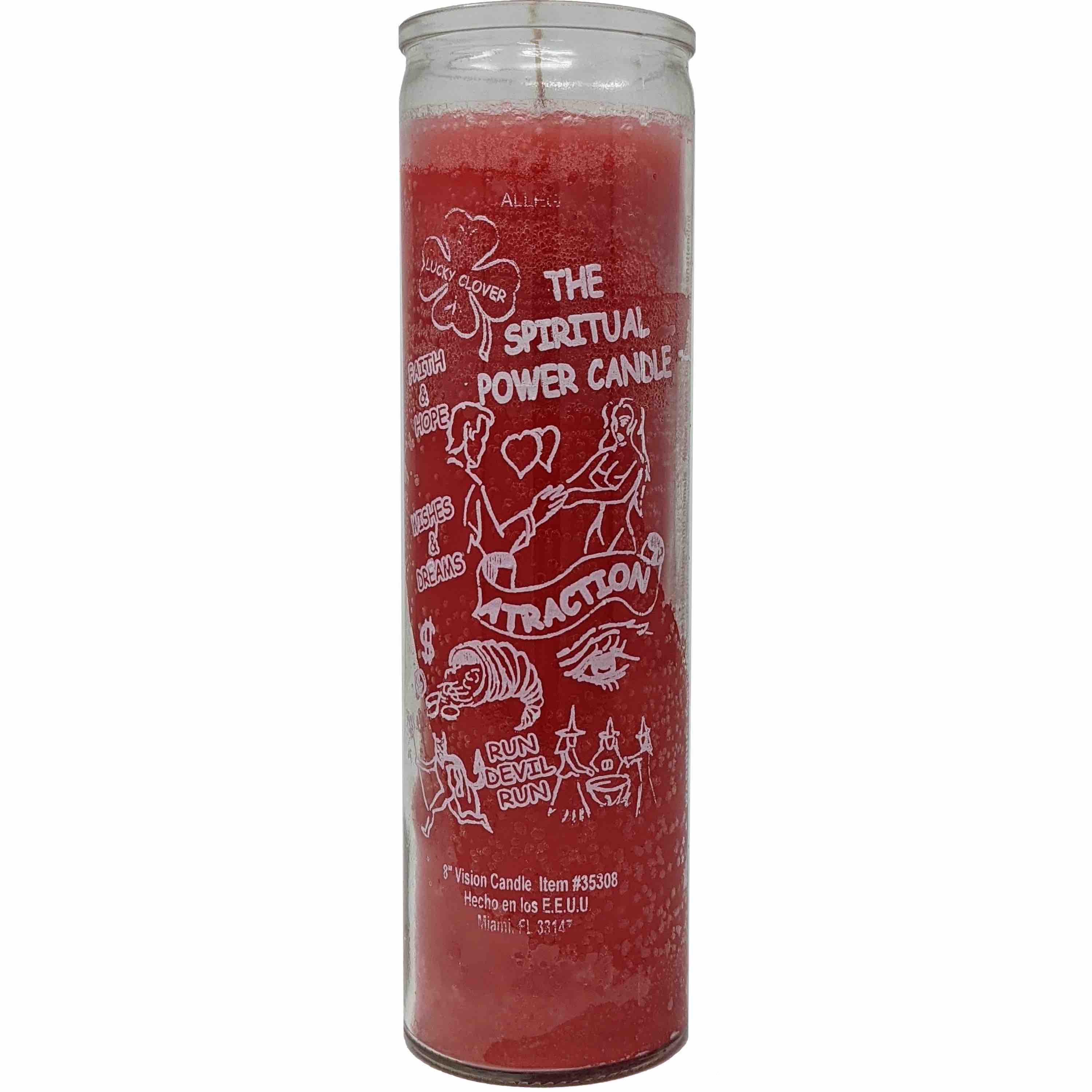 Attraction 7 Day Candle, Red