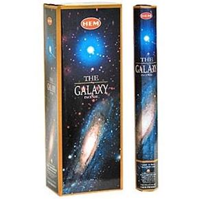 Galaxy Incense Sticks, Hex Pack - 6 Boxes of 20 Sticks (120 Sticks)