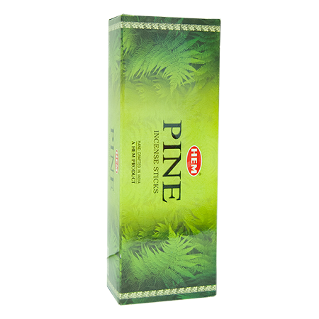 Pine Incense Sticks, Hex Pack - 6 Boxes of 20 Sticks (120 Sticks)
