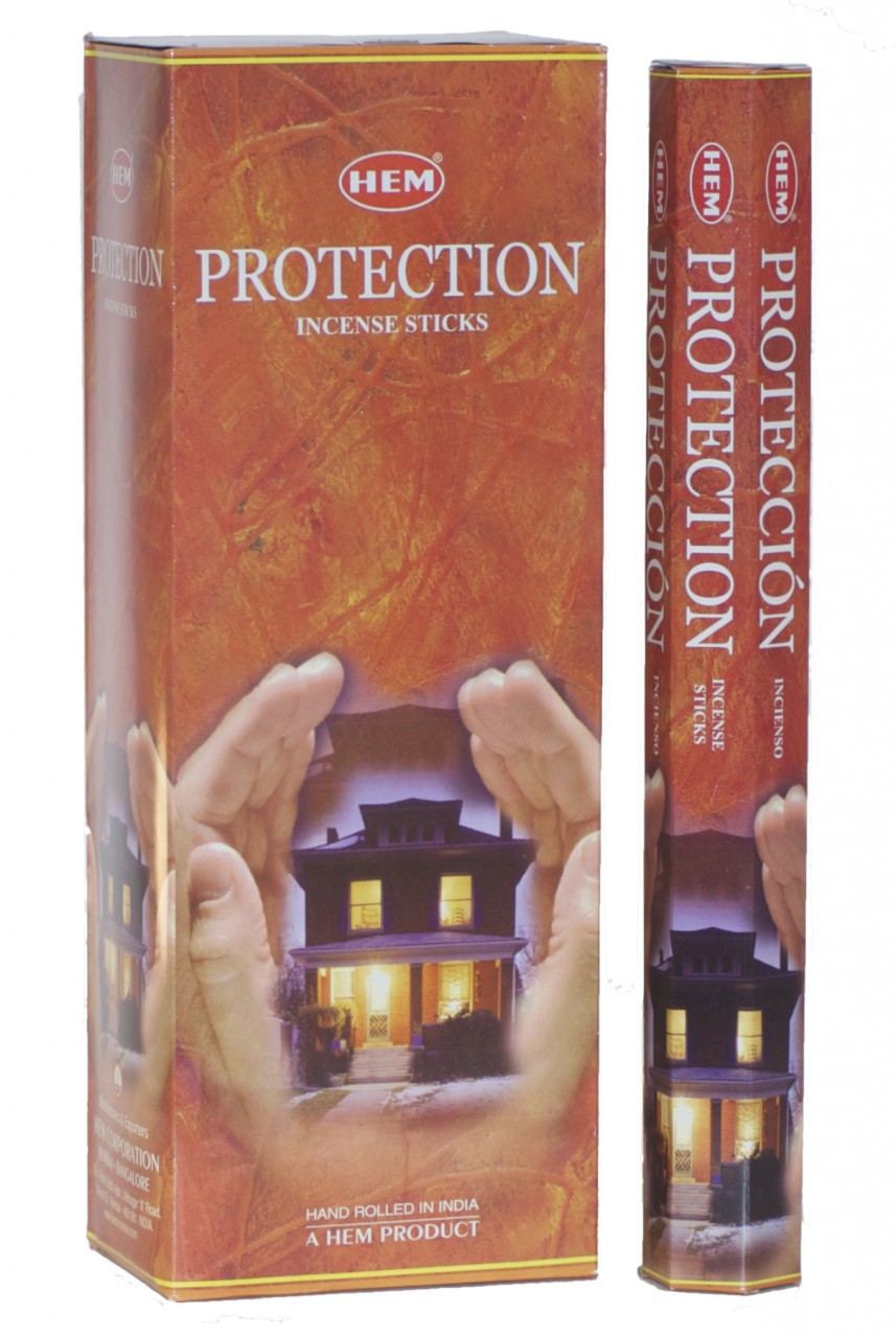 Protection Incense Sticks, Hex Pack - 6 Boxes of 20 Sticks (120 Sticks)