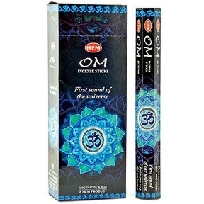 Om Incense Sticks, Hex Pack - 6 Boxes of 20 Sticks (120 Sticks)