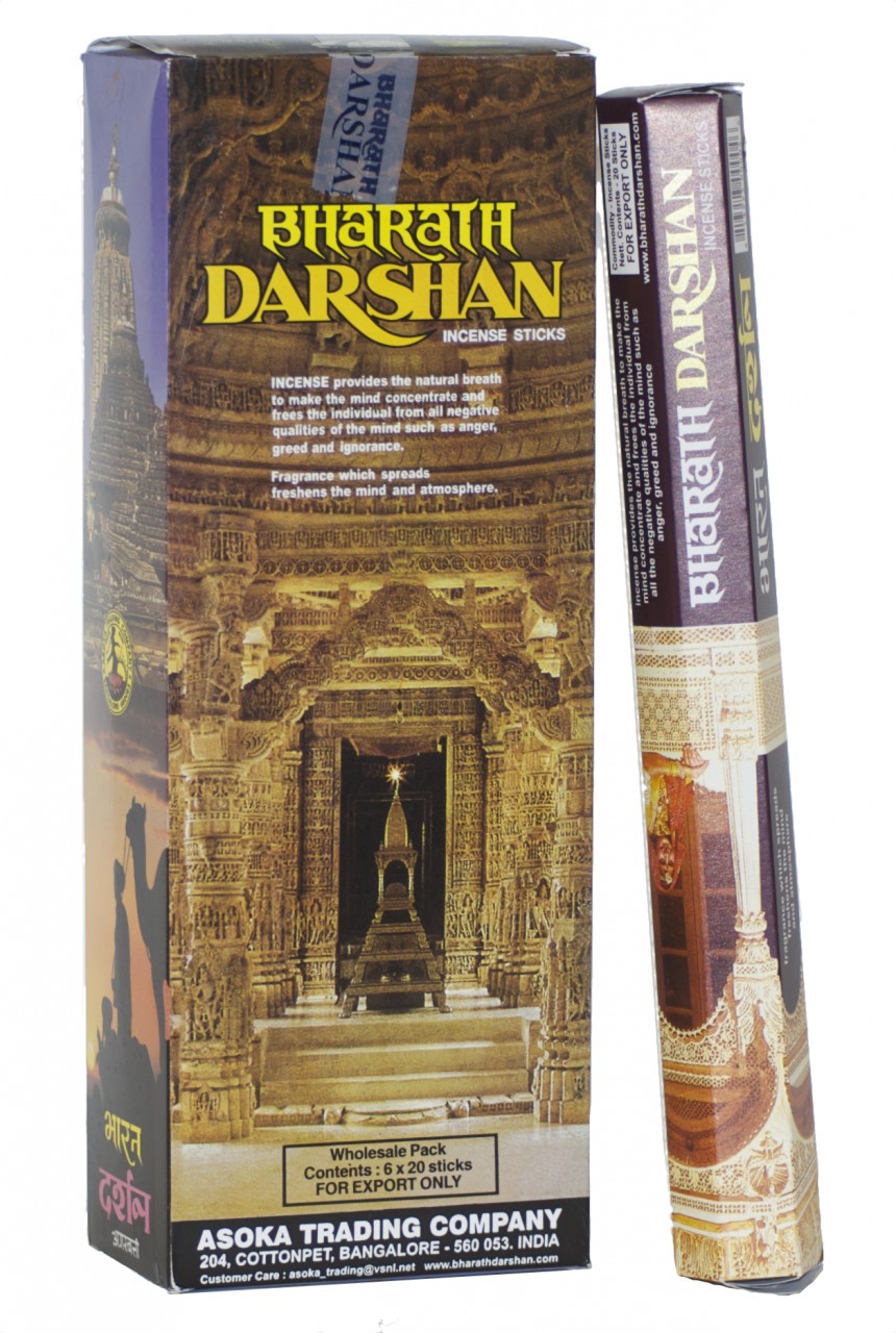 Bharath Darshan Incense Sticks 20 Stick Hex Pack, Box/6