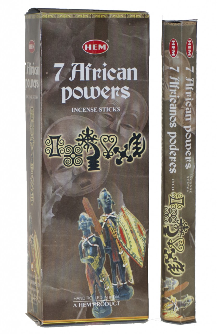 7 African Powers Incense Sticks, Hex Pack - 6 Boxes of 20 Sticks (120 ...