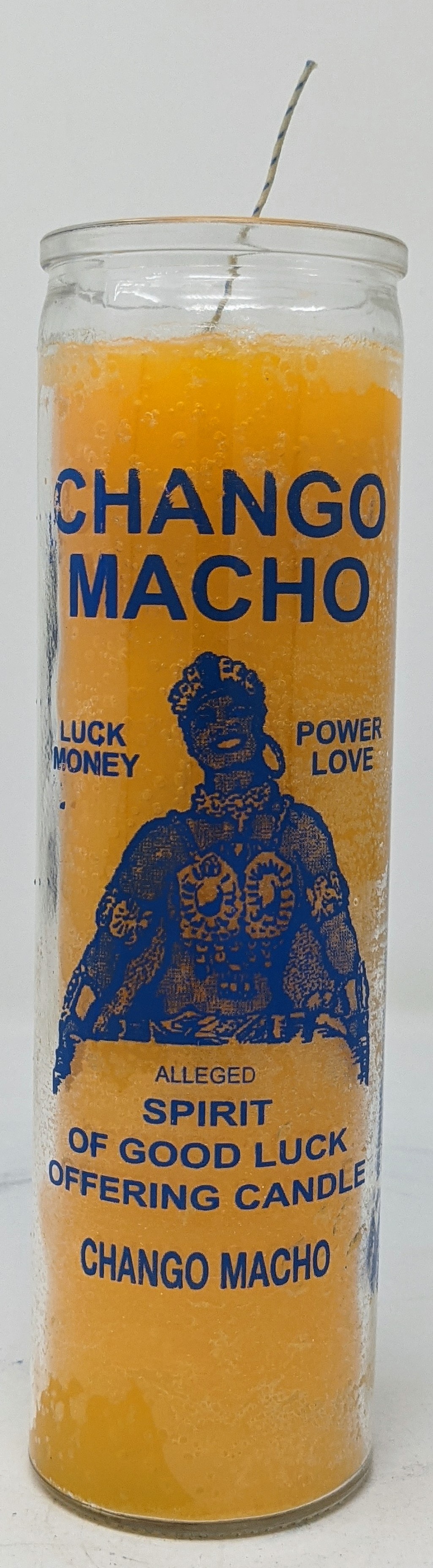 Chango Macho (Spirit of Good Luck) 7 Day Candle, Gold