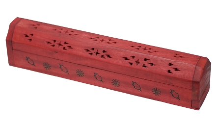 Coffin Box w/Storage - Red, Each